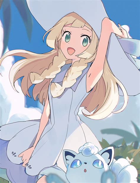Lillie And Alolan Vulpix Pokemon And 2 More Drawn By Mxkjxm Nhss2337 Danbooru