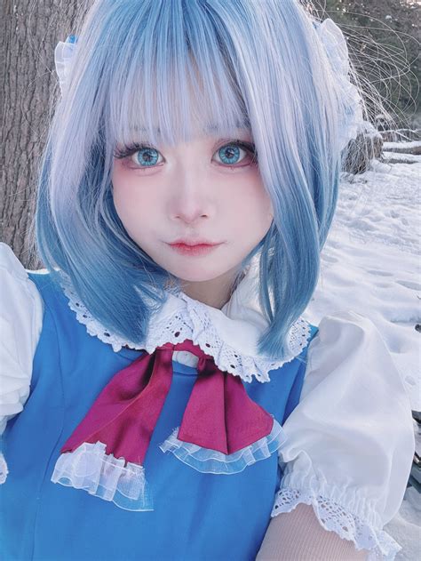 Safebooru 1girl Blue Bow Blue Dress Blue Eyes Blue Hair Bow Cirno