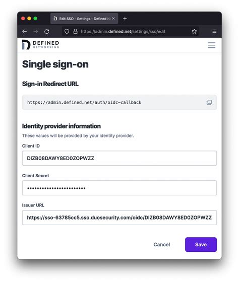 Setting Up Sso With Openid Connect Managed Nebula Docs