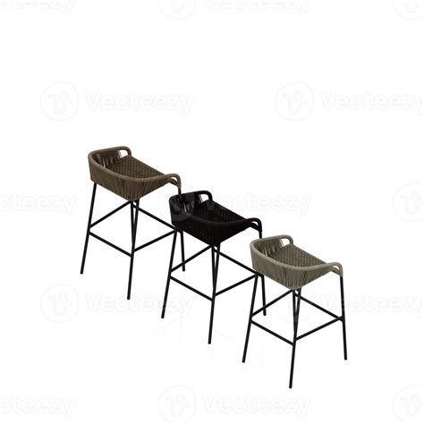 Isometric Chair 3d Isolated Rendering 14278427 Png