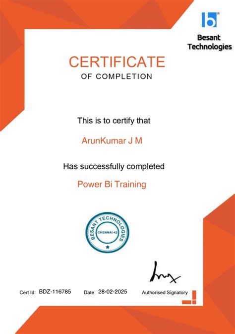 Powerbi Dataanalytics Certification Lifelonglearning J M Arun Kumar