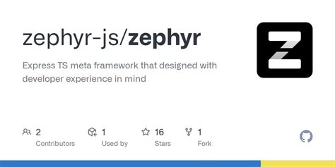 Zephyr The Express Ts Meta Framework Designed With Dx In Mind R Javascript