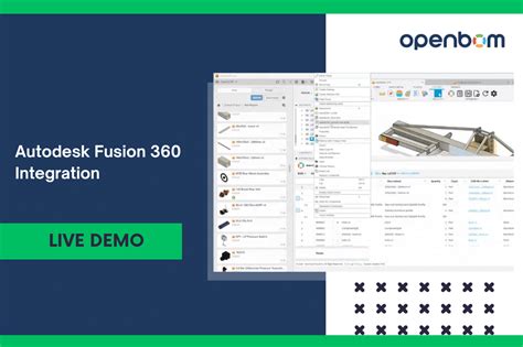 Openbom Live Demo Autodesk Fusion 360 Integration Openbom