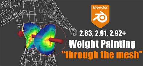 How To Paint Through The Mesh In Weight Paint Mode Blender 2 83 2