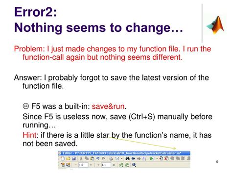 ppt programmer defined functions common errors powerpoint presentation id 2468682