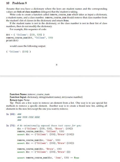 Solved Problem Assume That You Have A Dictionary Where Chegg