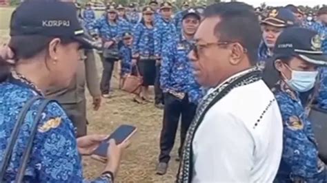 Viral Pj Bupati Kupang Alexon Lumba Semprot 2 Pegawai Pppk Asyik