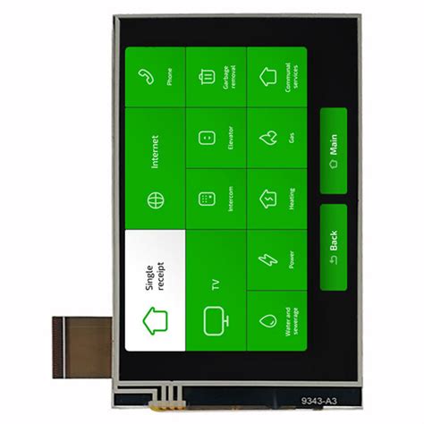 480X800 TFT LCD Module IPS Full Viewing Angle With RGB Interface TFT LCD Display And TFT