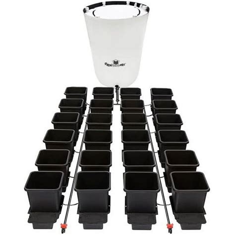 1pot Systems 3 9 Gallon Plastic Pots Self Watering Gravity Fed Hydroponic Systems Plastic