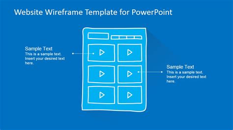 Website Wireframe Template For PowerPoint SlideModel