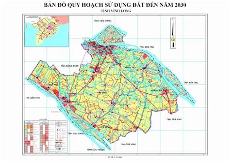 Bản đồ Quy Hoạch Tỉnh Vĩnh Longquy Hoạch Sử Dụng Đất