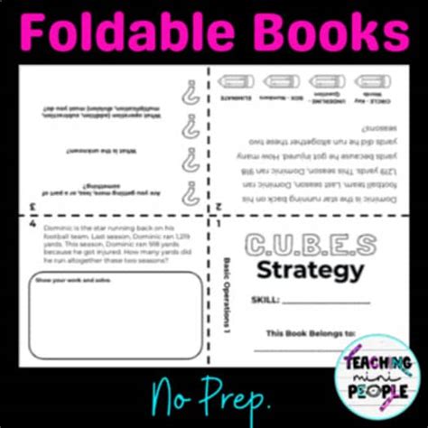 Cubes Strategy For Word Problems Freebie Cubes Math Strategy Activity