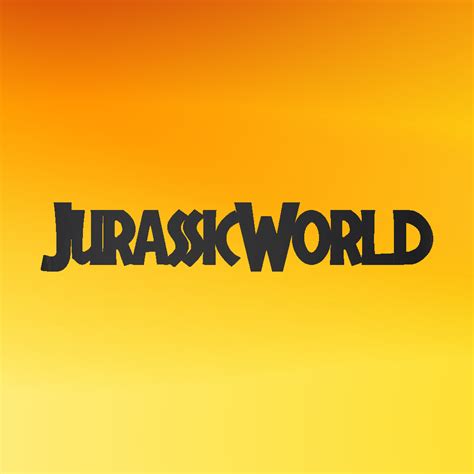Archivo Stl Jurassic World Flip Text・objeto De Impresión 3d Para