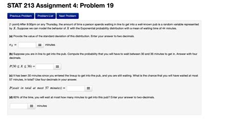Solved Stat 213 Assignment 4 Problem 19 Previous Problem