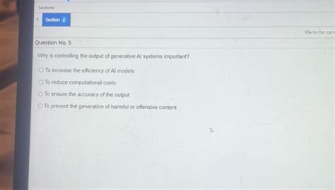 Sections Section 1 Marks For Corr Question No StudyX