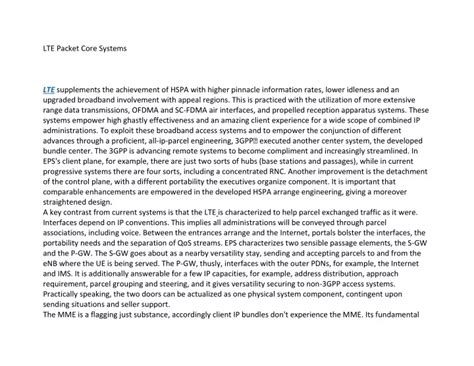 Ppt Lte Powerpoint Presentation Free Download Id11511998