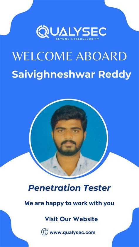 Qualysec Beyond Cybersecurity On Linkedin Qualysec Onboarding Newjoinee Welcometotheteam