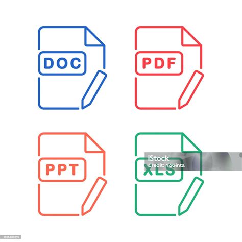 문서의 형식 및 확장 집합입니다 파일 유형입니다 Pdf Doc Ppt 및 Xls 문서 파일을 편집합니다 Slide Show