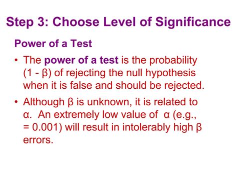Identifying Appropriate Test Statistics Involving Population Mean Ppt