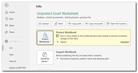 Learn Excel Unprotect Excel Worksheet 4 Easy Methods