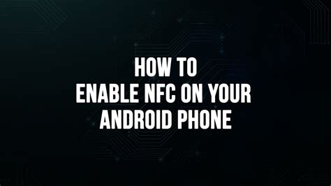 How To Enable NFC On Android YouTube