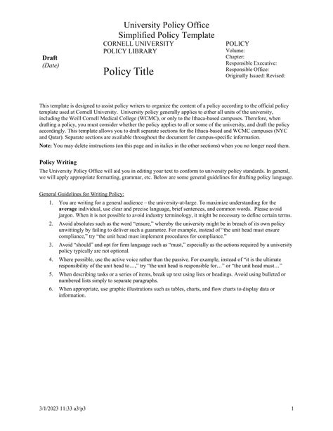 Free Printable Policy Proposal Templates Pdf Word Example Outline