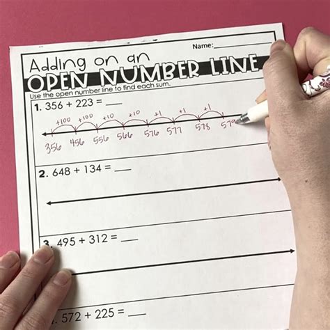 Open Number Line Strategy How To Best Teach It Using 3 Digit Numbers