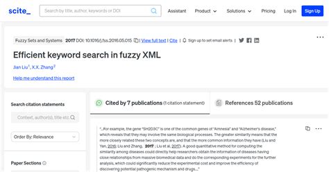 Efficient Keyword Search In Fuzzy Xml