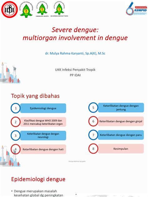 Karyanti Severe Dengue Multiorgan Involvement In Dengue Final Pdf Lung Liver