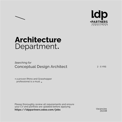 Ldppartners On Linkedin Ldppartners Hiring Jobs Architecture