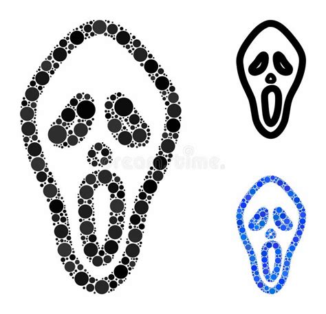 Scary Mask Vector Mesh Network Model And Triangle Mosaic Icon Stock Vector Illustration Of