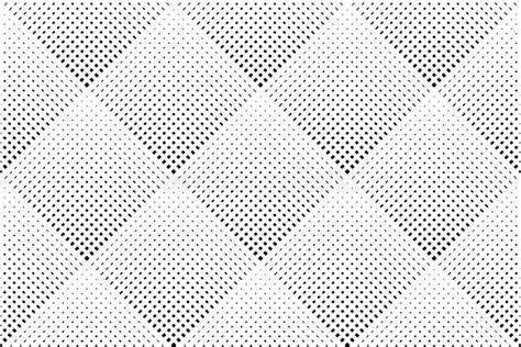 Seamless Geometric Dots And Dashes Halftone Pattern White Textured Background Stock Vector
