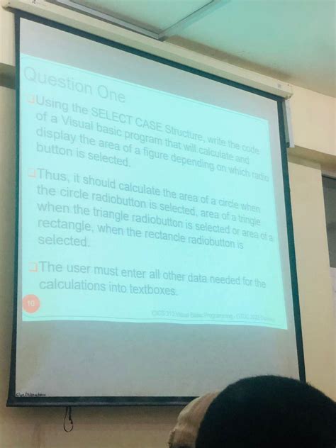 Solved Using The Select Case Structure Write The Cor Wisual