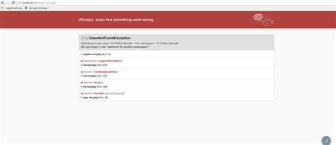 Résolu Symfony 3 Classnotfoundexception Par Enhancerbd Page 1 Openclassrooms
