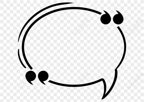 Punctuation Dialog Black Circle Comma Line Draft Simple Png Hd