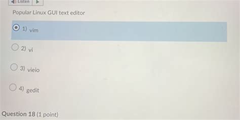 Popular Linux Gui Text Editor 1 Vim 2 Vi 3 Studyx Popular Linux Gui Text Editor 1 Vim 2 Vi 3 Studyx