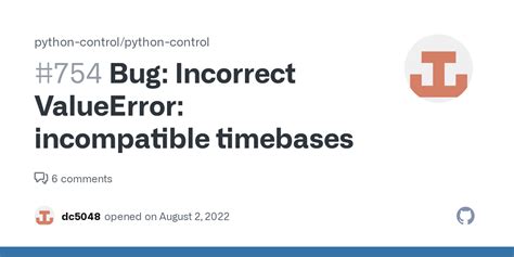 Bug Incorrect Valueerror Incompatible Timebases Issue Python Control Python Control