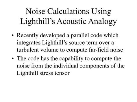 Ppt Surface Integral Methods For Jet Aeroacoustics Powerpoint Presentation Id3302723