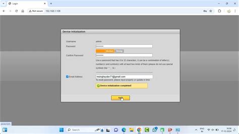 how to activate dahua new ip camera initialize dahua ip camera youtube