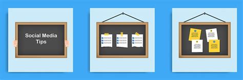 소셜 미디어 유익한 작업은 나무 칠판을 매달려 3d 만화 스타일로 배너 템플릿 디자인을 게시 할 수 있습니다 3차원 형태에 대한 스톡 벡터 아트 및 기타 이미지 Istock