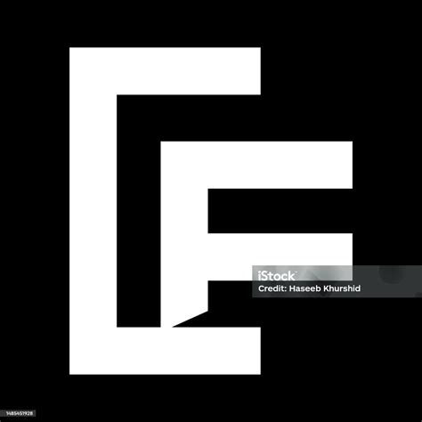 최소한의 Cf 로고 고급 배경에 Fc 편지의 아이콘입니다 Cf 모노그램 이니셜을 기반으로 한 로고 아이디어 전문적인 다양한 문자 기호와 배경에 Fc 로고 로고에 대한 스톡