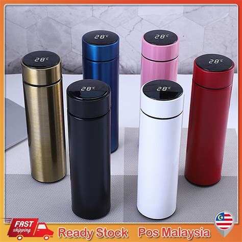 500ml Fashion Smart Temperature Flask Led Display Vacuum Thermal Flask Thermos Cup Bottle