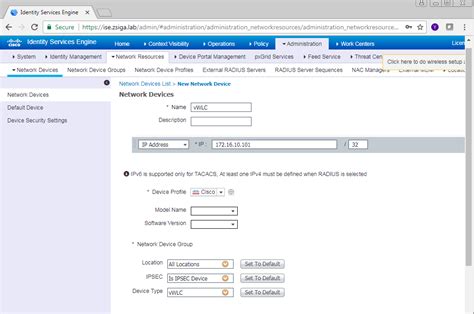 Zbise07 Cisco Ise Adding Network Access Devices Nads Cisco Vwlc