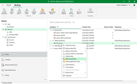 Performing File Level Restore Veeam Backup For Rhv User Guide