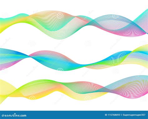 Abstract Design Element With Smooth Waves Background Stock Vector Illustration Of Backdrop