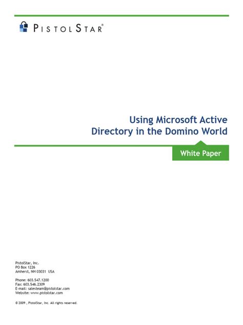 Using Active Directory Pdf