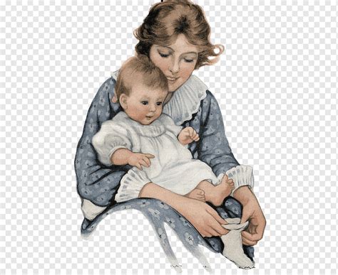 Мать Младенец Арт мать дитя ребенок люди малыш Png Pngwing