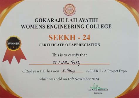 Likhitha Reddy On Linkedin Achievement Seekprize Eventorganizer Innovation Webdevelopment