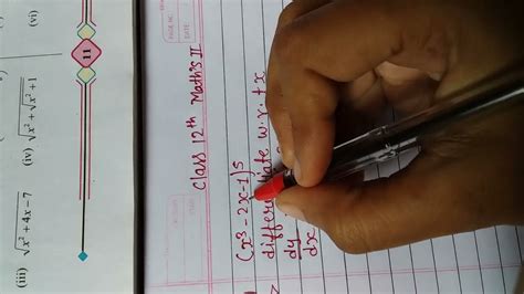 Class 12th Maths Part 2 Differentiation Chp 1 Youtube