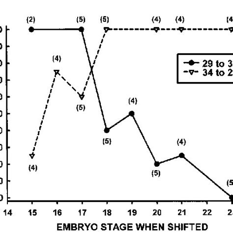 Temperature Shift Experiments In Which Desert Tortoise Embryos Were